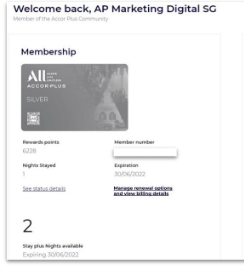 Subscription Renewal – Accor Plus